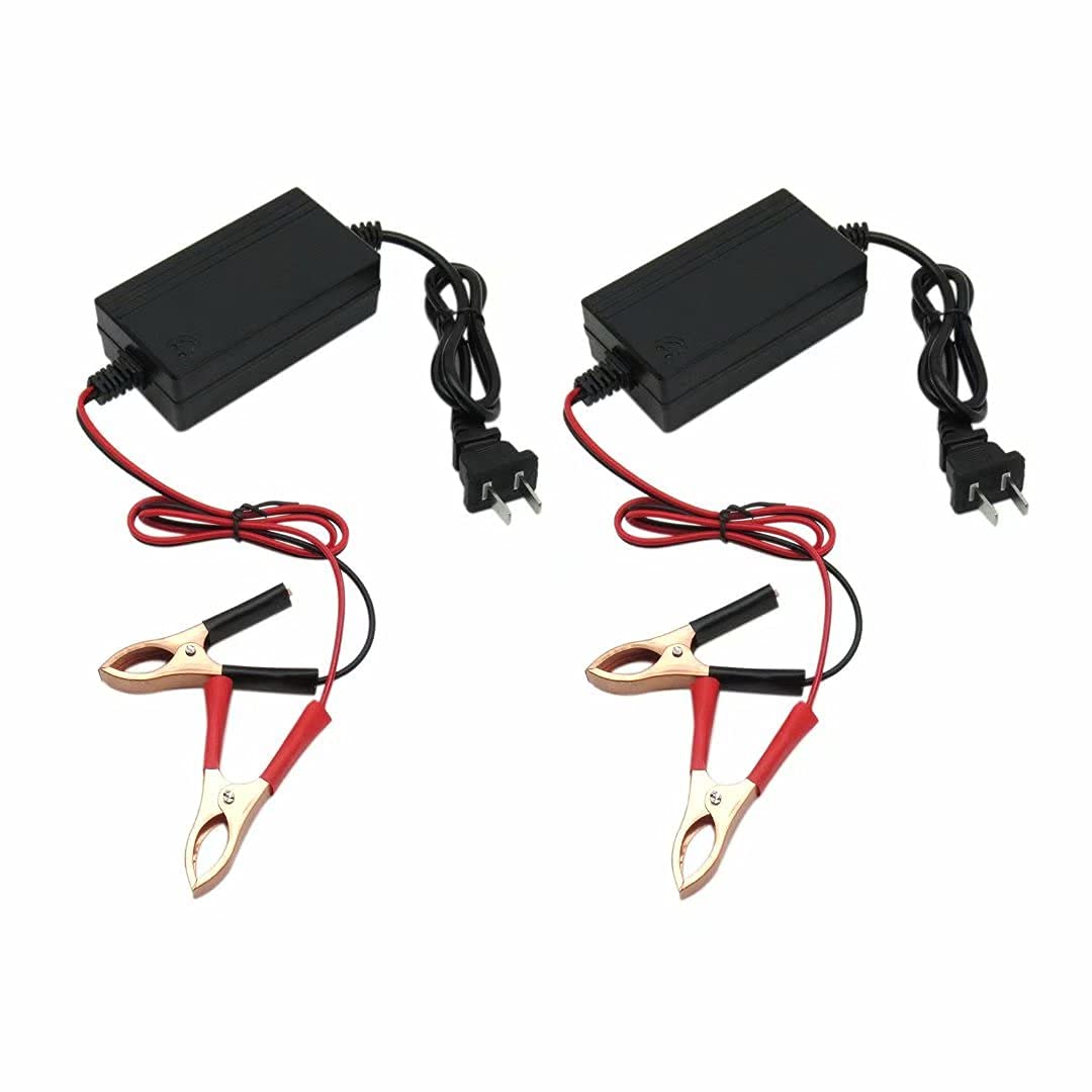 2pcs 12V Auto Car Battery Charger Tender Trickle Maintainer Boat Motorcycle