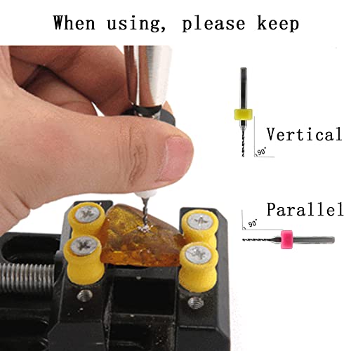 50 pcs PCB Drill bit Set, Carbide Micro Drill bit,1/8" Shank Spiral Groove,0.3mm-1.2mm (5 Pieces Each) Micro Drill bit Set, Mini Drill bits, Small Drill bits,Micro Drill bits.JTEYINH