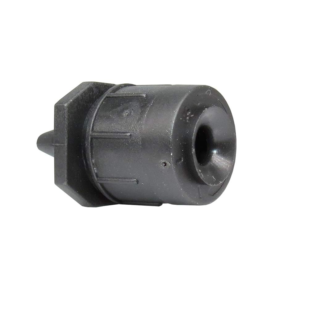 Lxcom Lighting 100 Pcs Irrigation Drippers Adjustable Drip Emitter Micro Spray 360 Degree Full Circle Pattern Water Flow Irrigation Drippers Sprinkler Drip Watering System Parts Drip Irrigation(Black)
