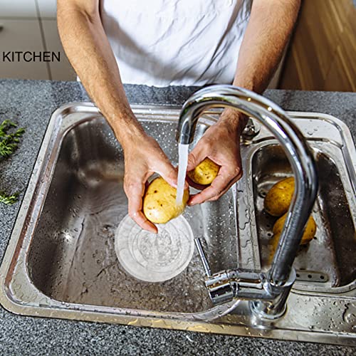 2PCS Kitchen Sink Stoppers, 4.8 Inch Drain Plug Natural Rubber Sink Drain Stopper, Sink Water Stopper, Bathtub Stopper, Sink Drain Cover for Kitchen, Bathroom and Laundry