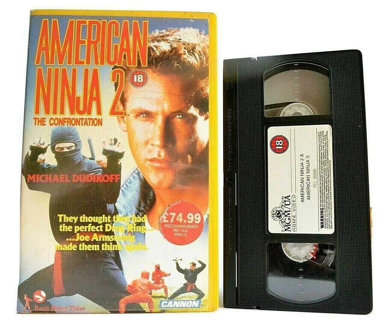 American Ninja 2: The Confrontantion; [Cannon] Big Box - Action - Michael Dudikoff - Pal VHS