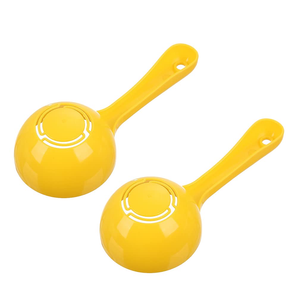 2Pcs Yellow Rice Paddle Scoop Mold For Rice Ball Making,Non-stick Sushi Mold Rice Ball Scooper Rice Spatula Kitchen Gadge for Home Kitchen Serving Spoon for Rice Sushi Making Rice and Potato Servers