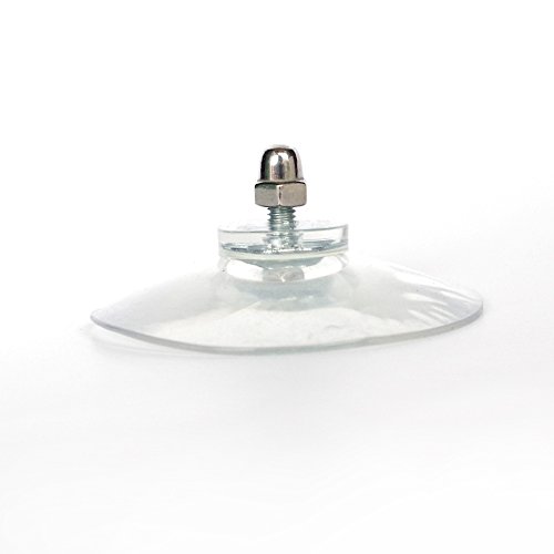 DANXQ M4 D5CM Strong Clear PVC Screw Sucker Suction Cup Hook with Cap Nut for Kitchen Bathroom Shower Rack,20 PCS/Pack (M4-CAPNUT)