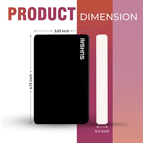SUHSAI External Hard Drive USB 2.0 Hard Disk Storage and Backup Portable Hard Drive Memory Expansion - Ultra Slim 2.5 inch HDD Compatible with PC, MAC, Laptop, Desktop, Chormebook (250GB, White)