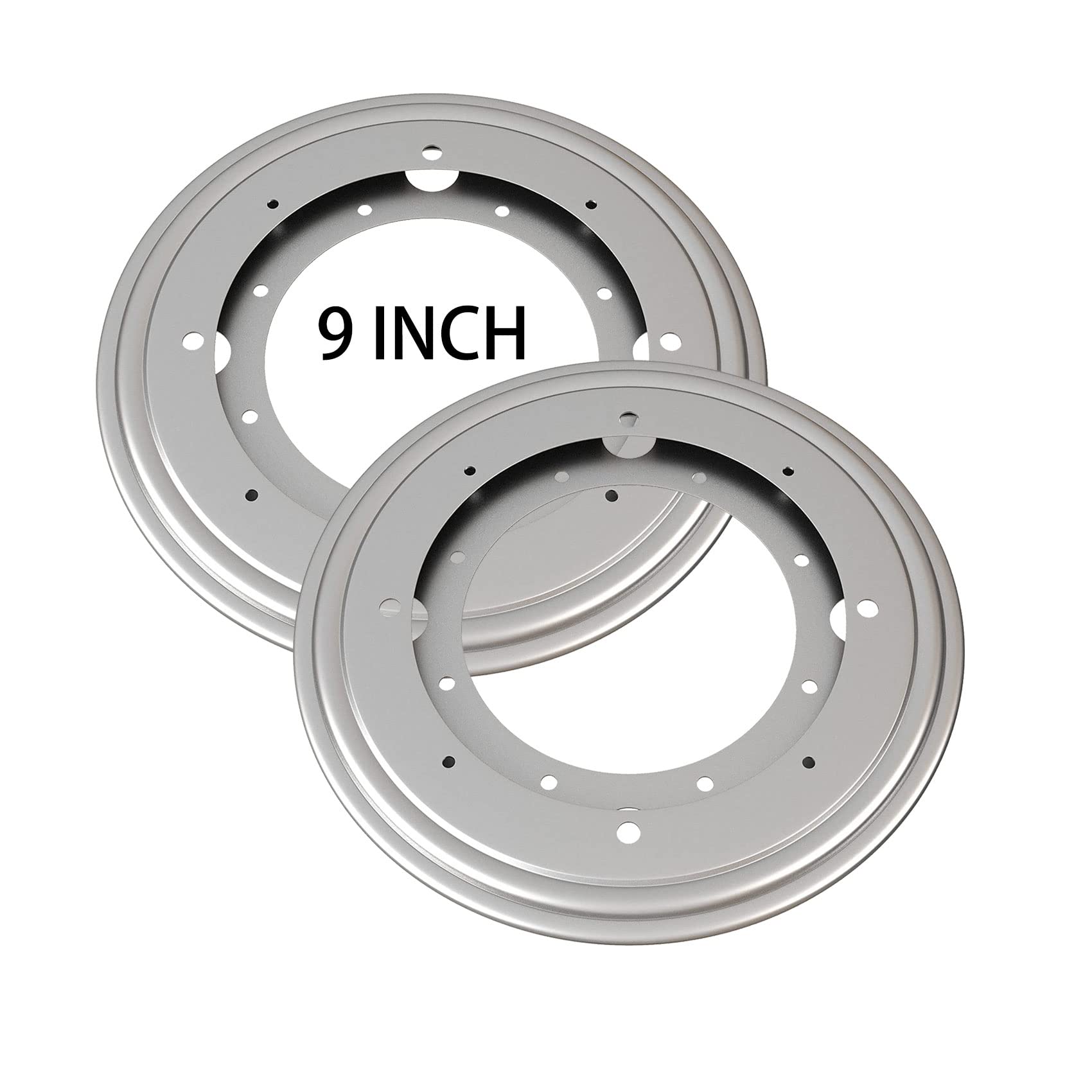 2Pack 9" Lazy Susan Hardware 5/16 Thick Turntable Bearings 750lbs Load Capacity Lazy Susan Turntable Swivel Plate Base for Rotating Table, Kitchen Storage, Serving Tray, Corner Shelves, Book Rack