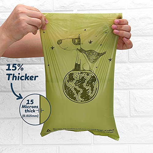 Ley's Dog Poop Bags 360 Count, Biodegradable Poop bags Extra Thick Strong, Eco-Friendly Dog Waste Bag, Doggie Bag Refill Rolls