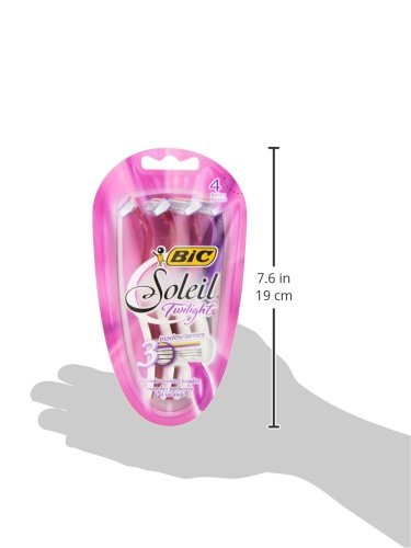 BIC Soleil Twilight Disposable Razor, Women, 4 Count