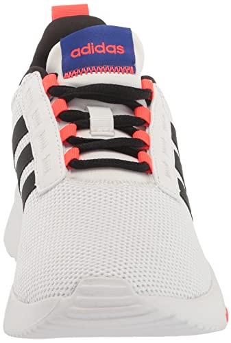 adidas Baby Racer TR21 Running Shoe, White/Black/Lucid Blue, 6 US Unisex Infant