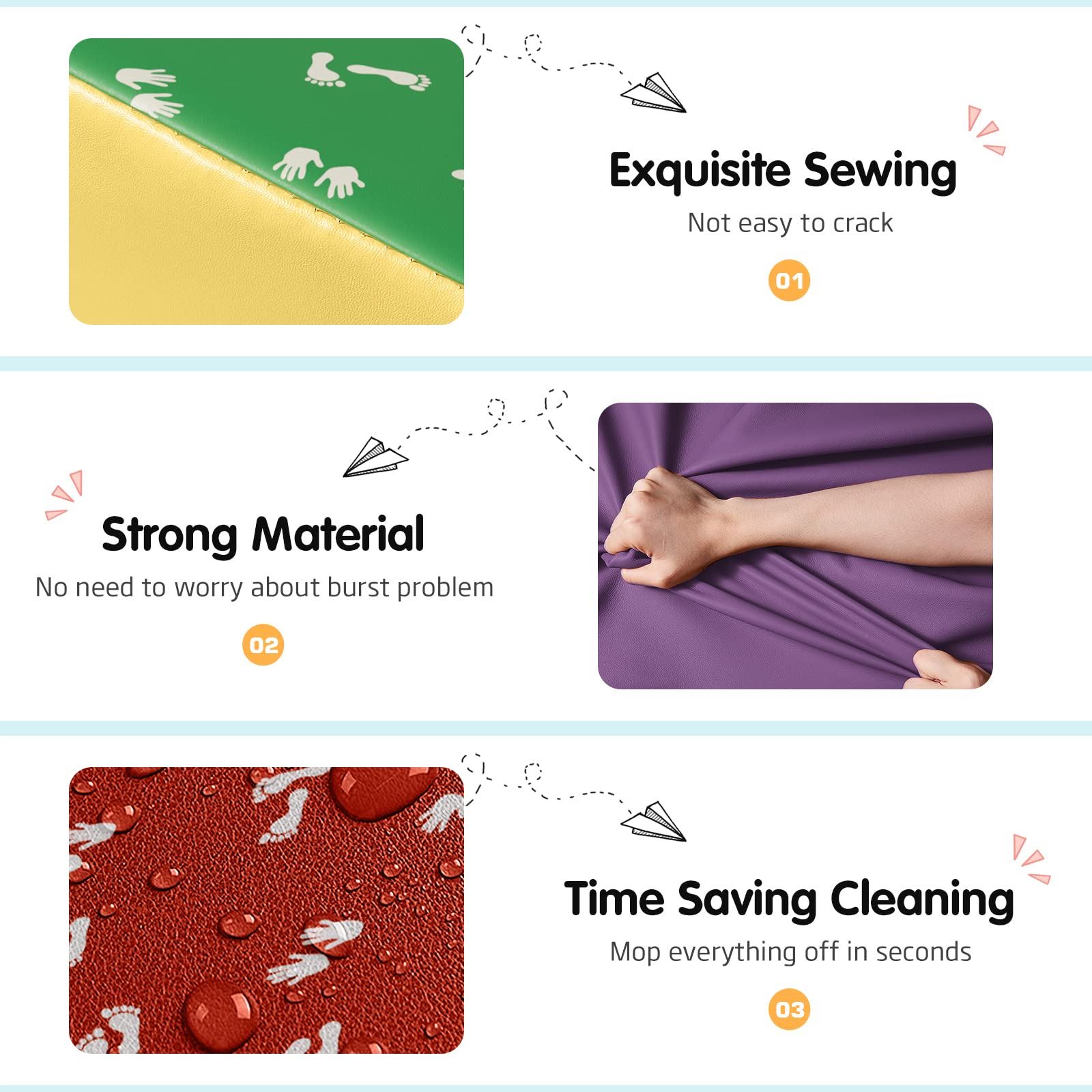 5 Piece Indoor Climbing Toys for Toddlers 1-3, Soft Foam Climbing Blocks Baby Infants Activity Playset, Lightweight Corner Climber for Climbing, Building and Sliding, 5PC