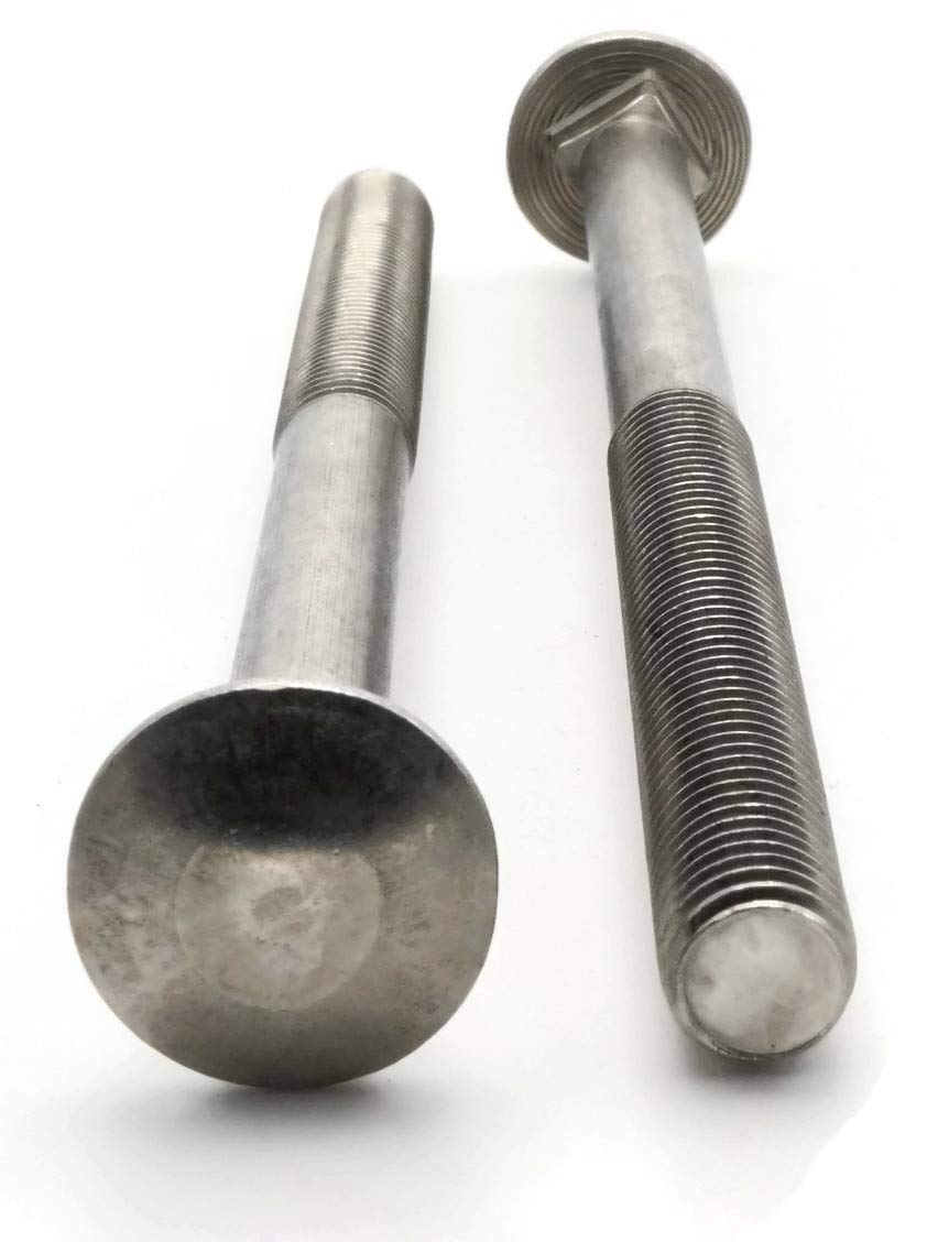 Carriage Bolt 18-8 Stainless Steel 1/2"-13 x 8 Qty-25