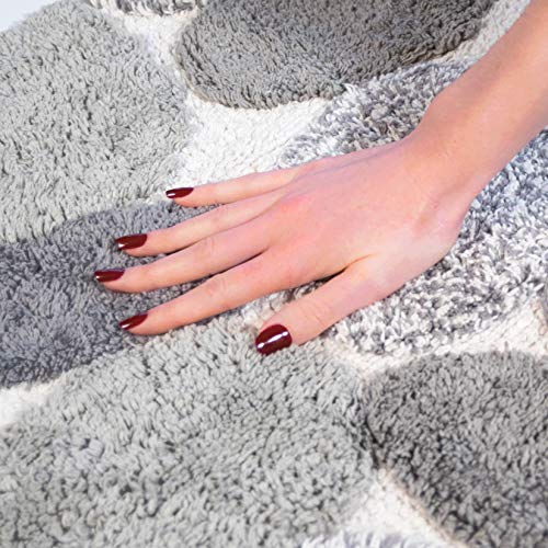 Chesapeake Pebbles 2 Piece Bath Rug Set, 21 in x 34 in&24 in x 40 in, Grey