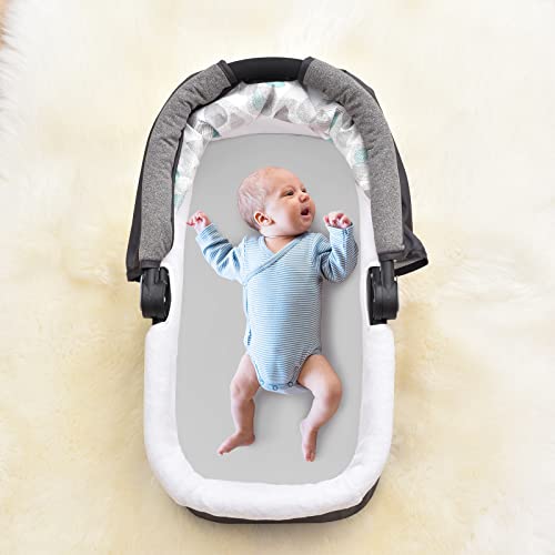 David's Kids 3 Pack Bassinet Sheets, Ultra Soft Silky Breathable Cradle Sheets for Boys Girls Neutral,Univeral Fit for Most Cradle and Bassinet Mattress, White & Light Grey & Pink