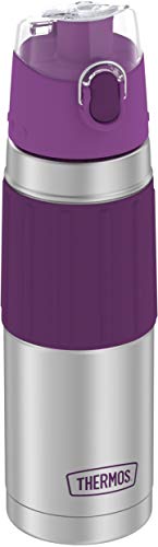Thermos 2465SSP6 18-Ounce Vacuum-Insulated Stainless Steel Hydration Bottle (Deep Purple), 18 Ounce
