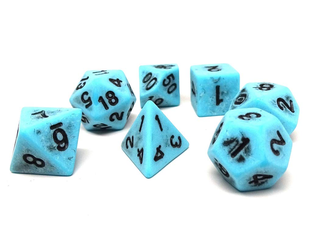 Ancient Topaz Dice Set | 7 Piece | Pristine Edition | Free Carrying Bag | Hand Checked Quality