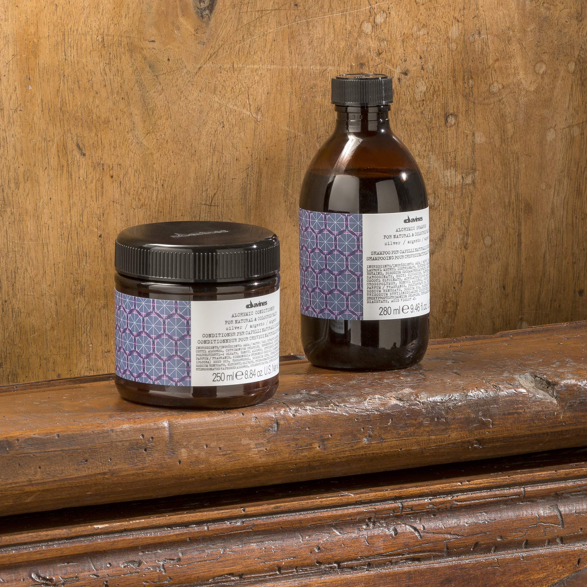 Davines Alchemic Shampoo, Silver, 9.47 Fl Oz