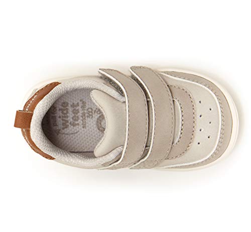 Stride Rite Baby Boys Hayden Sneaker, Light Grey, 3 Infant