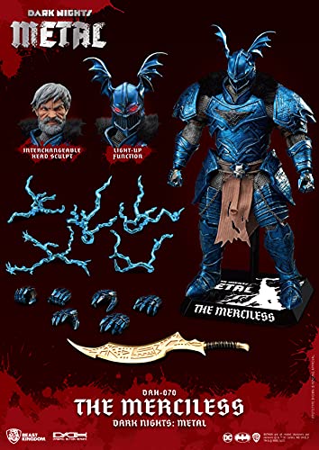 Beast Kingdom Dark Nights: Death Metal: Batman The Merciless DAH-070 Dynamic 8ction Action Figure, Multicolor