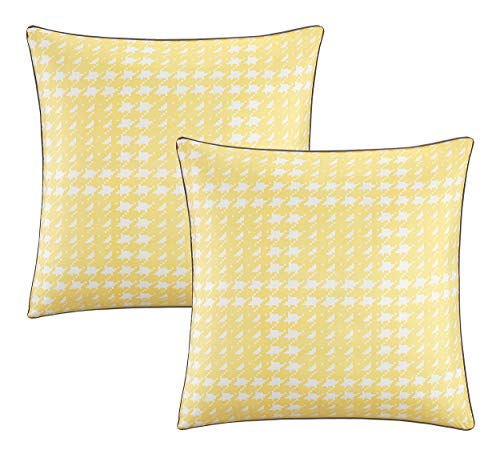 Chic Home 6 Piece Sicily Oversized Overfilled Comforter Set, Twin, Yellow