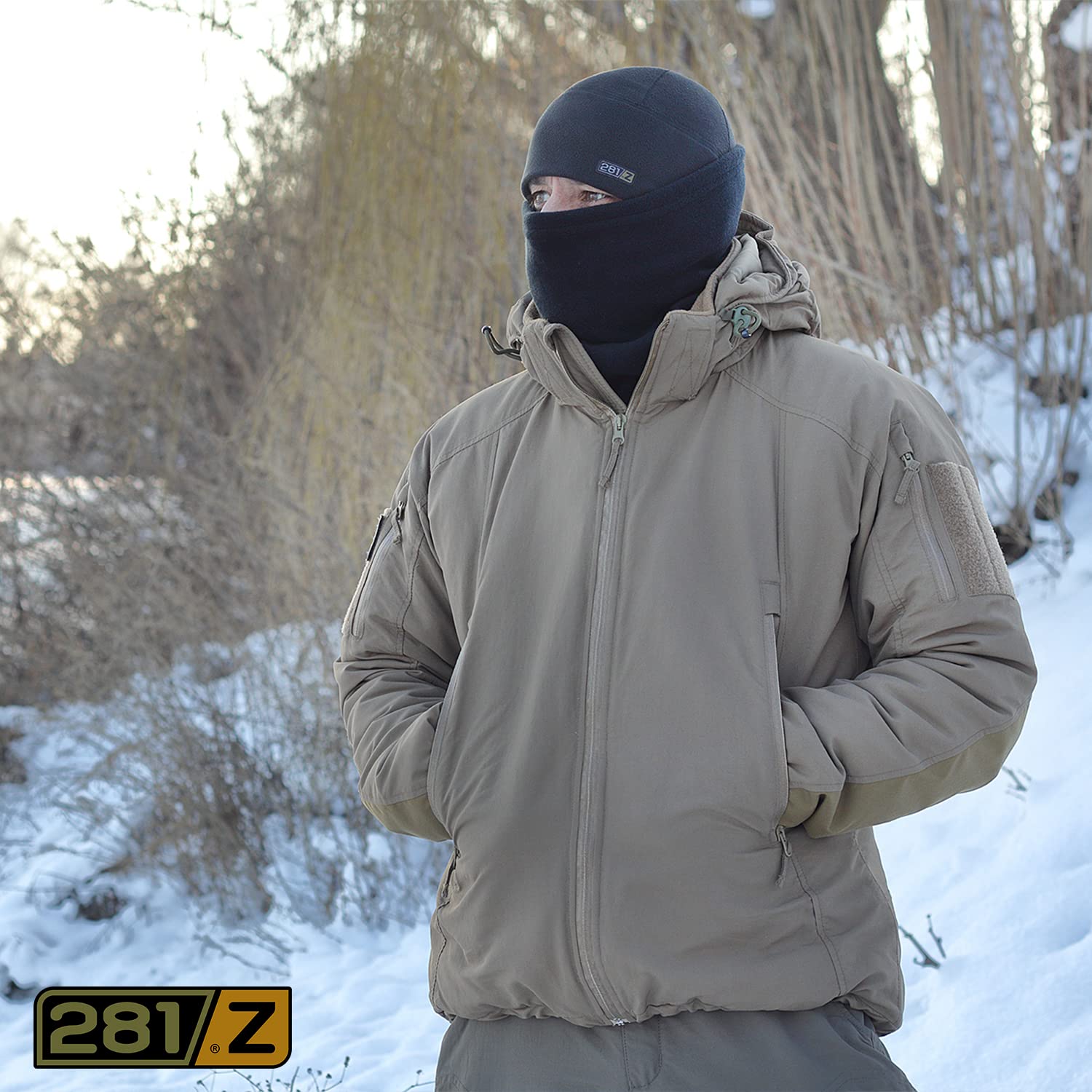 281Z Polartec Fleece Classic 100 Winter Skull Cap - Military Tactical Outdoor Sport - Watch Cap Beanie (Black, Large)