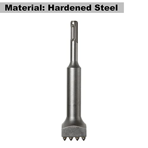 6 Inch x 1 1/4 Inch SDS Plus Bushing Tool Concrete SDS Max Bushing Bit Square Head Concrete Roughness Coating Remove Bushing Bit for Rotary Hammer, Stone, Brick Wall (SDS Plus 16 Pins)