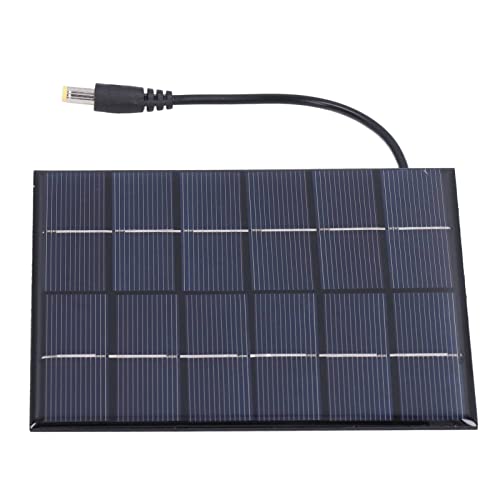 2Pcs Solar Panels Dc5521 2W Solar Energy Battery Charger 3.7V Rechargeable 3.7V Battery Polysilicon 0 330Ma Material 7.5V for 6V Charger Power Short Circuit Voltage Battery