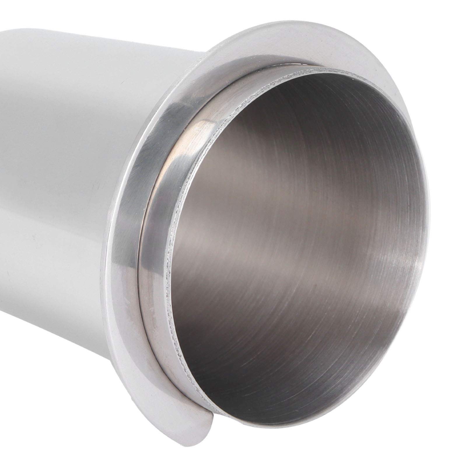 Coffee Dosing Cup, 51mm Stainless Steel Coffee Machine Handle Dosing Mug Coffee Powder Feeder Part