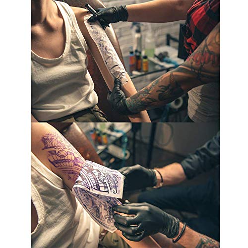 CINRA Tattoo Transfer Paper, 30 Sheets Tattoo Stencil Transfer Paper Tattoo Thermal Stencil Paper 4 Layers 8 1/2" x 11" Tattoo Copy Carbon Tracing Paper for Tattooing, A4 Size
