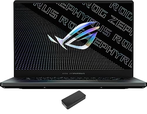 ASUS ROG Zephyrus G15 Gaming & Business Laptop (AMD Ryzen 9 5900HS 8-Core, 16GB RAM, 2x512GB PCIe SSD (1TB), GeForce RTX 3080, 15.6" 165 Hz 2560x1440, WiFi, Win 10 Pro) with DV4K Dock