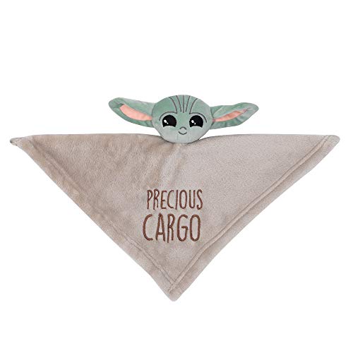 Lambs & Ivy Star Wars Mandalorian Baby Yoda Wearable Blanket/Lovey Gift Set 2pc