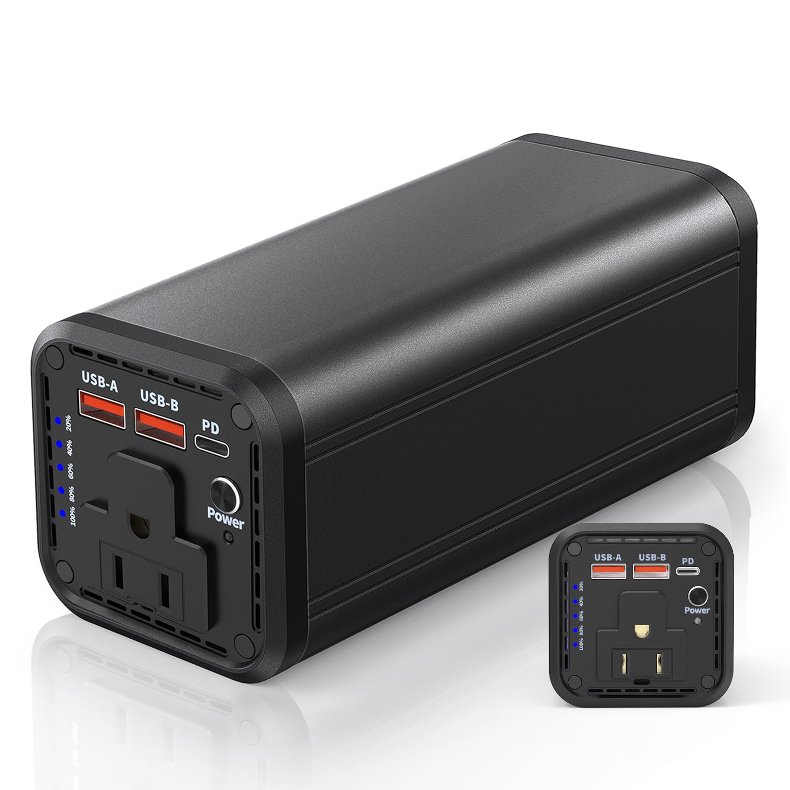 27000mAh Power Bank with 100W AC Outlet,60W PD Type-C Output&Input Portable Laptop Charger,2 USB Output(QC3.0 18W) Power Bank,97.2 WH Fast Charging for Phone, Notebook, Drone and More (N2)