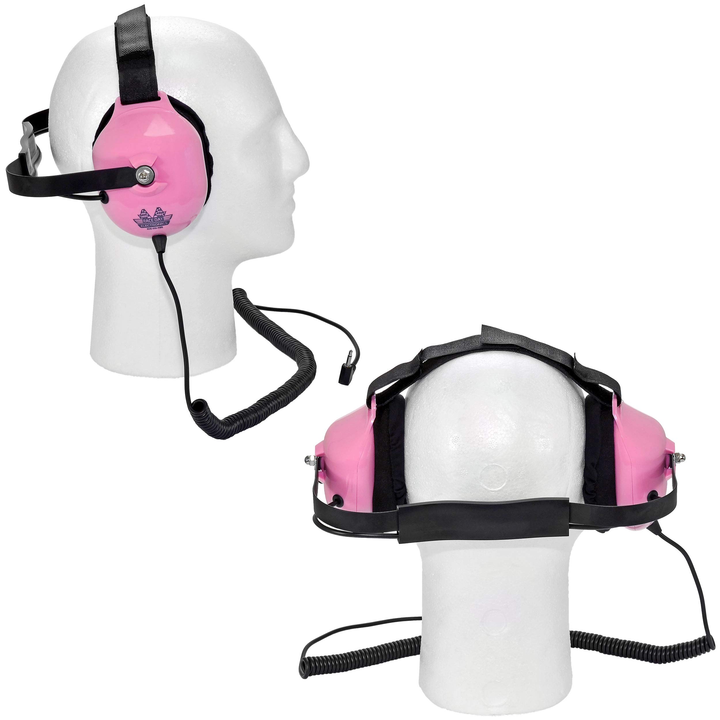 Race Day Electronics Noise-Reducing Race Scanner Headphones - Pink - RDE-058-PINK