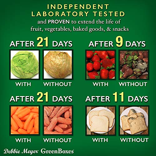 Debbie Meyer GreenBoxes β BreadBox keeps Baked Goods, Snacks, Fruits, and Vegetables Fresh Longer, Reusable, BPA Free, Made in USA