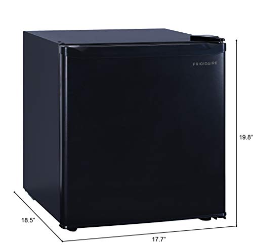 Frigidaire Black EFR115- AMZ 1.6 Cu Ft Bar Fridge, Compact Refrigerator, 1.7, 18.5"D x 17.7"W x 19.8"H