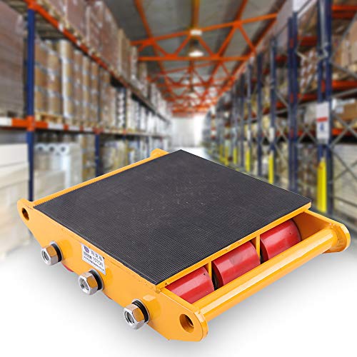 33000lbs Heavy Duty Machine Dolly Skate Machinery Roller Mover Cargo Trolley 15T