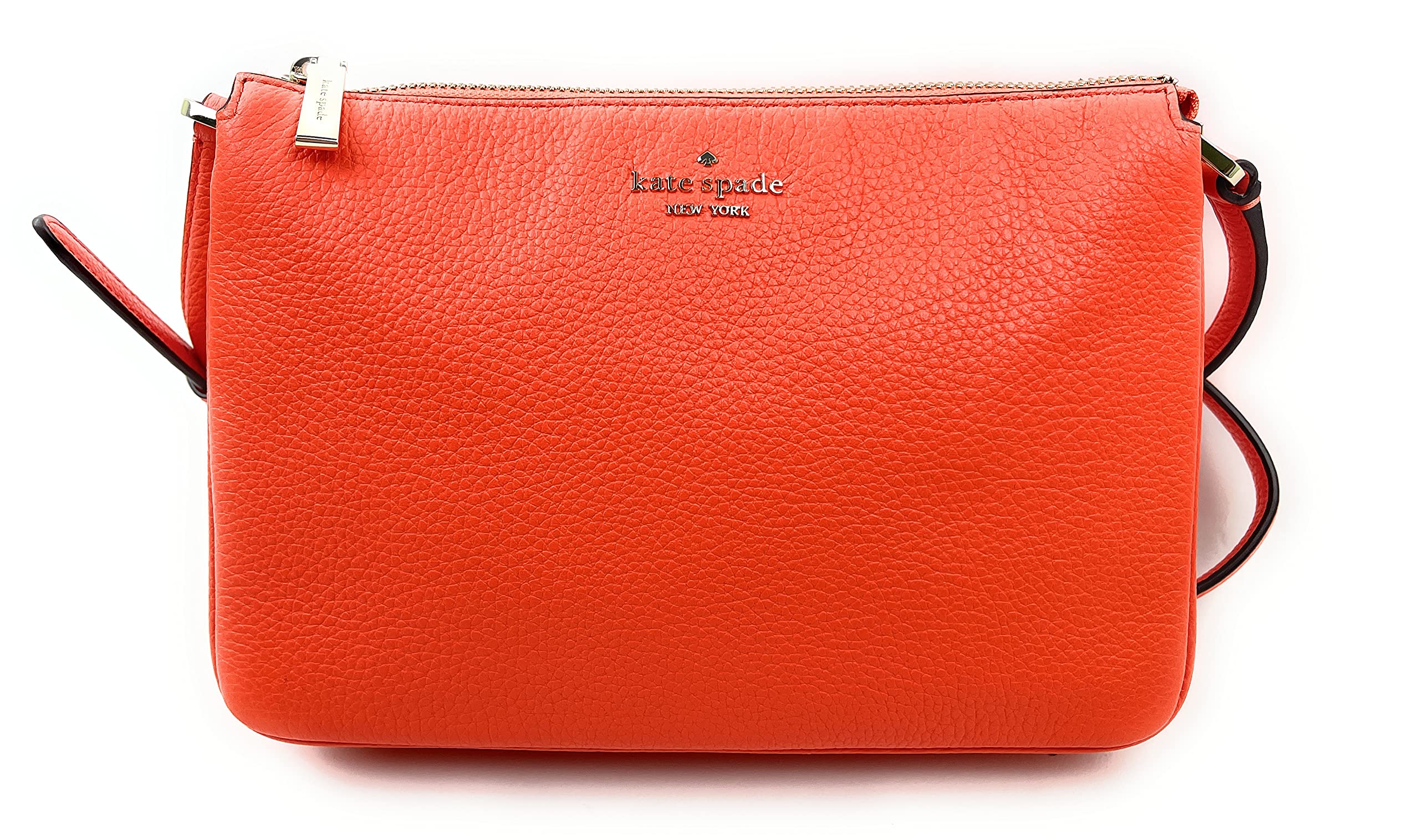 Kate Spade New York Leila Triple Gusset Crossbody (Coral Buds)