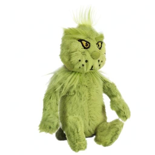 Aurora® Whimsical Dr. Seuss™ Shoulderkin™ Grinch Stuffed Animal - Magical Storytelling - Officially Licensed - Green 7 Inches