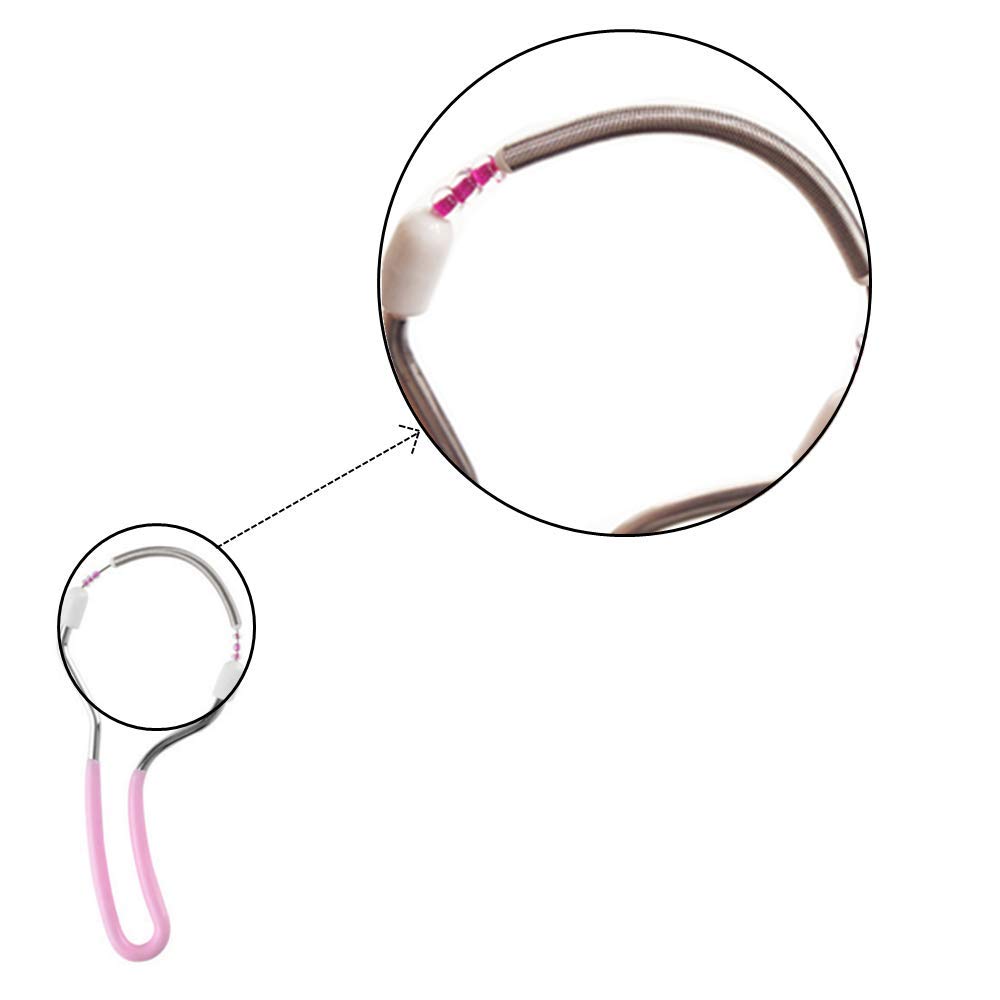 4 Pcs Facial Hair Remover Manual Epilator Spring Spring Face Hair Remover with Handle Hair Epilator Tool (Random Color)