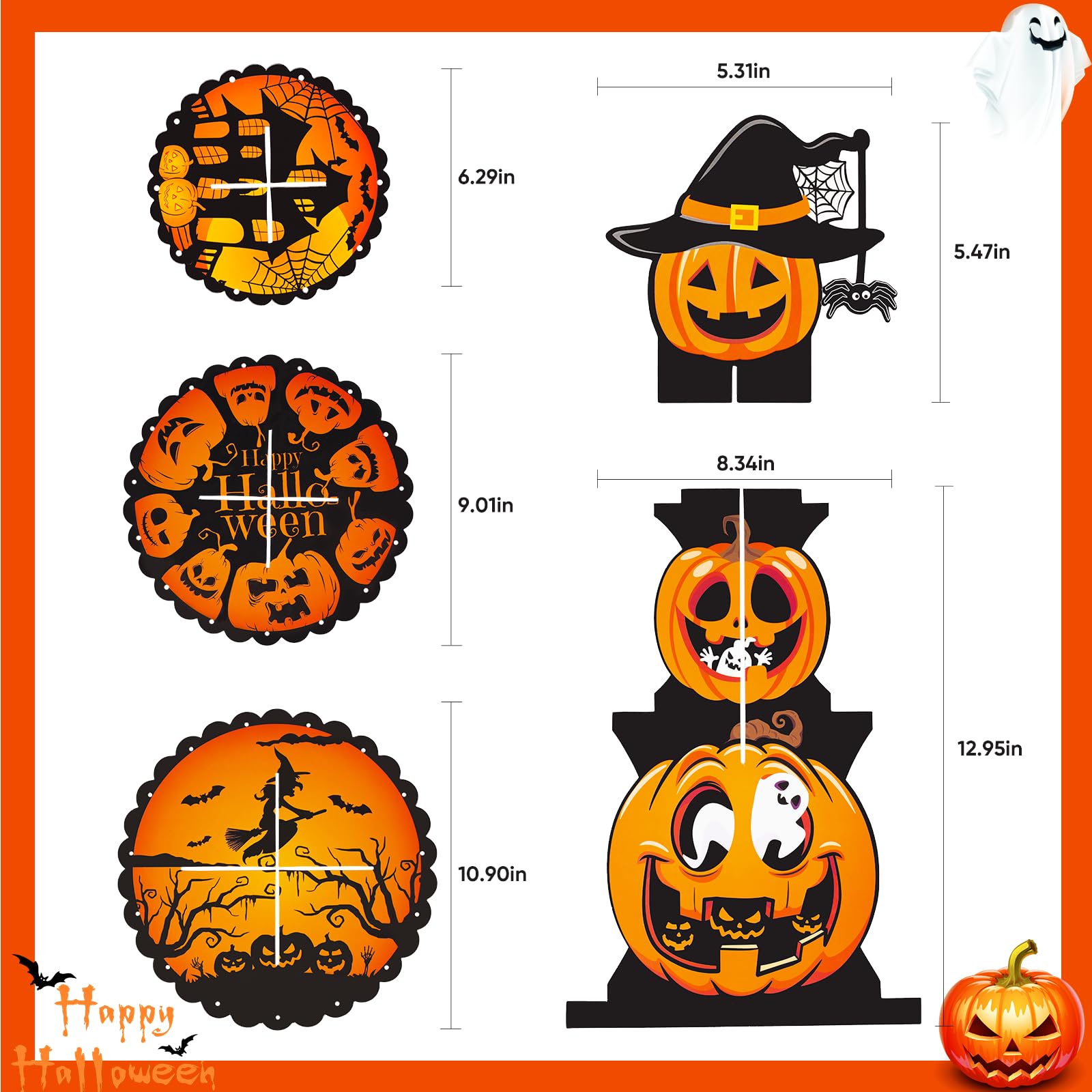 Halloween Cupcake Stand ,3 Tier Cardboard Pumpkin Cupcake Tower,With small hole design Dessert Candy DisplayTower ,Halloween Party Supplies,Halloween cake decorations ,baby shower decorations