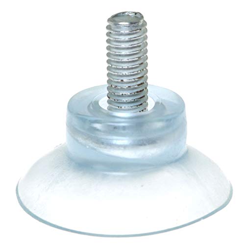 Magic&shell 10PCS 3.5cm Transparent PVC Strong Suction Cup with M6 Screw Replacement Parts for Glass Table Top
