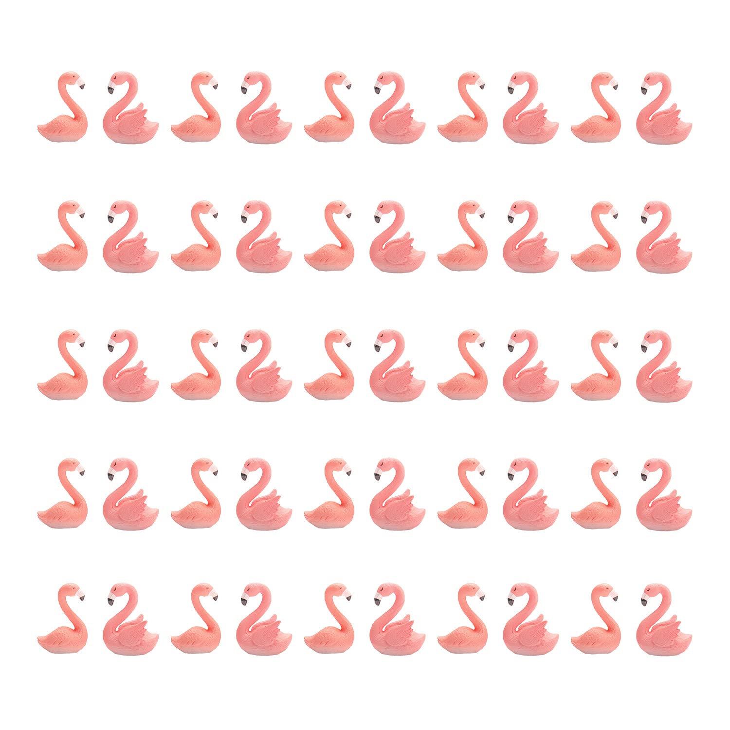 30PCS Flamingo Cake Decorations Flamingo Cake Toppers Mini Flamingo Figurines for Flamingo Party Decor