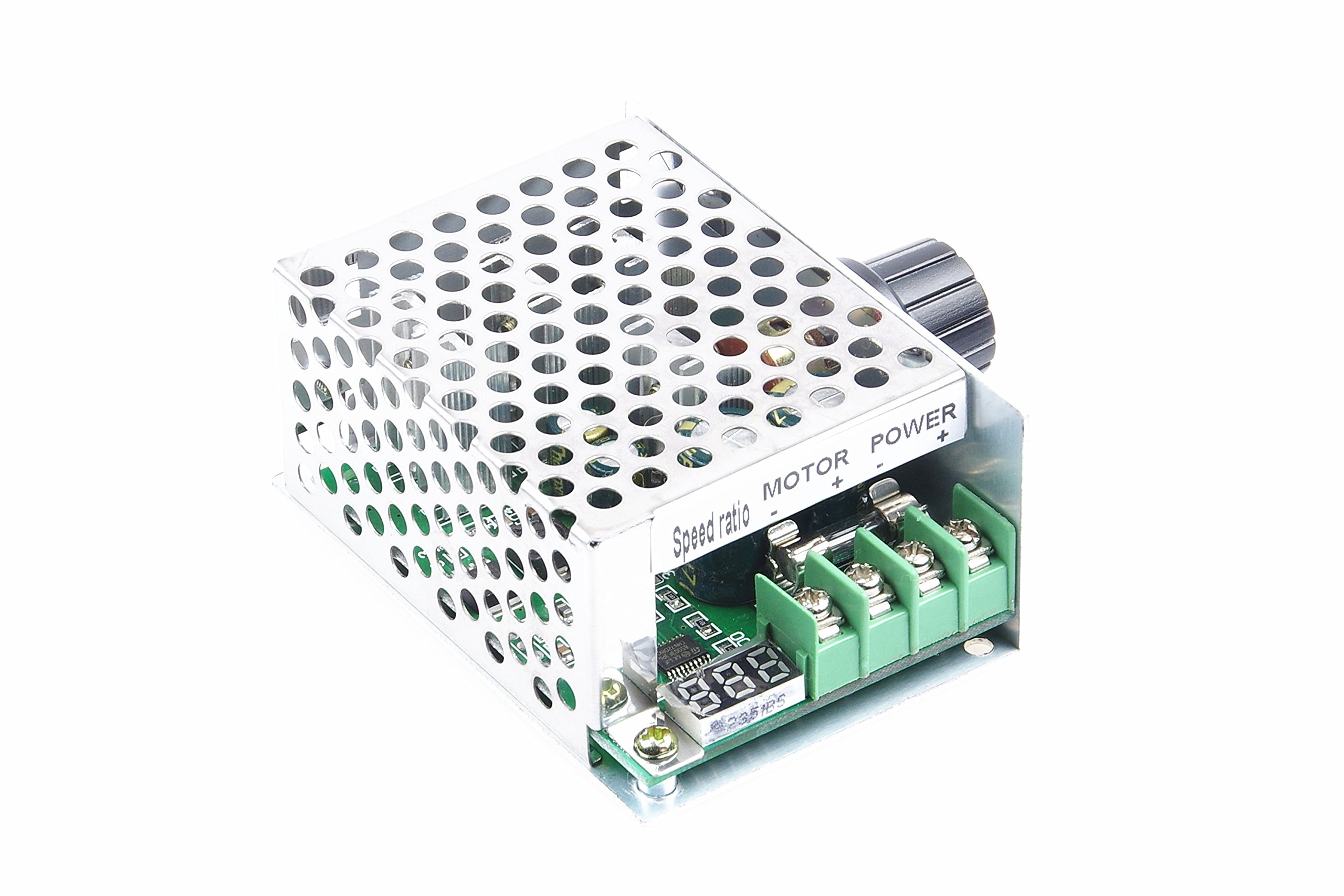 KNACRO Digital Tachometer PWM DC Motor Speed Controller 30A DC 6V 12V 24V 36V 48V 60V (6V - 60V) Max Power 1200W Promise Electronic Motor Switch