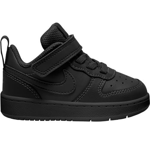 Nike Court Borough Low 2 (TDV) Toddler Bq5453-001 Size 10 Black/Black/Black