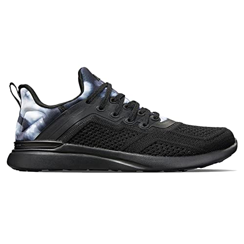 Athletic Propulsion Labs APL Women's Techloom Tracer, Black/White/Tie Dye, 8