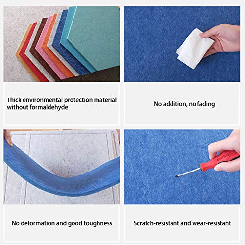 Wall decoration Felt Board, Room Decoration Photo Wall Note Board, Home Office Cork Board Wall Sticker, Foam (23.6x15.7 in)