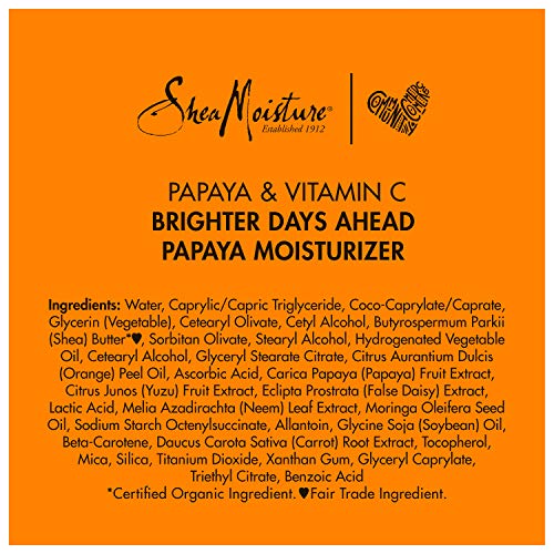 Sheamoisture Face Moisturizer For Dull, Uneven Skin Papaya and Vitamin C Skin Care 3.5 oz