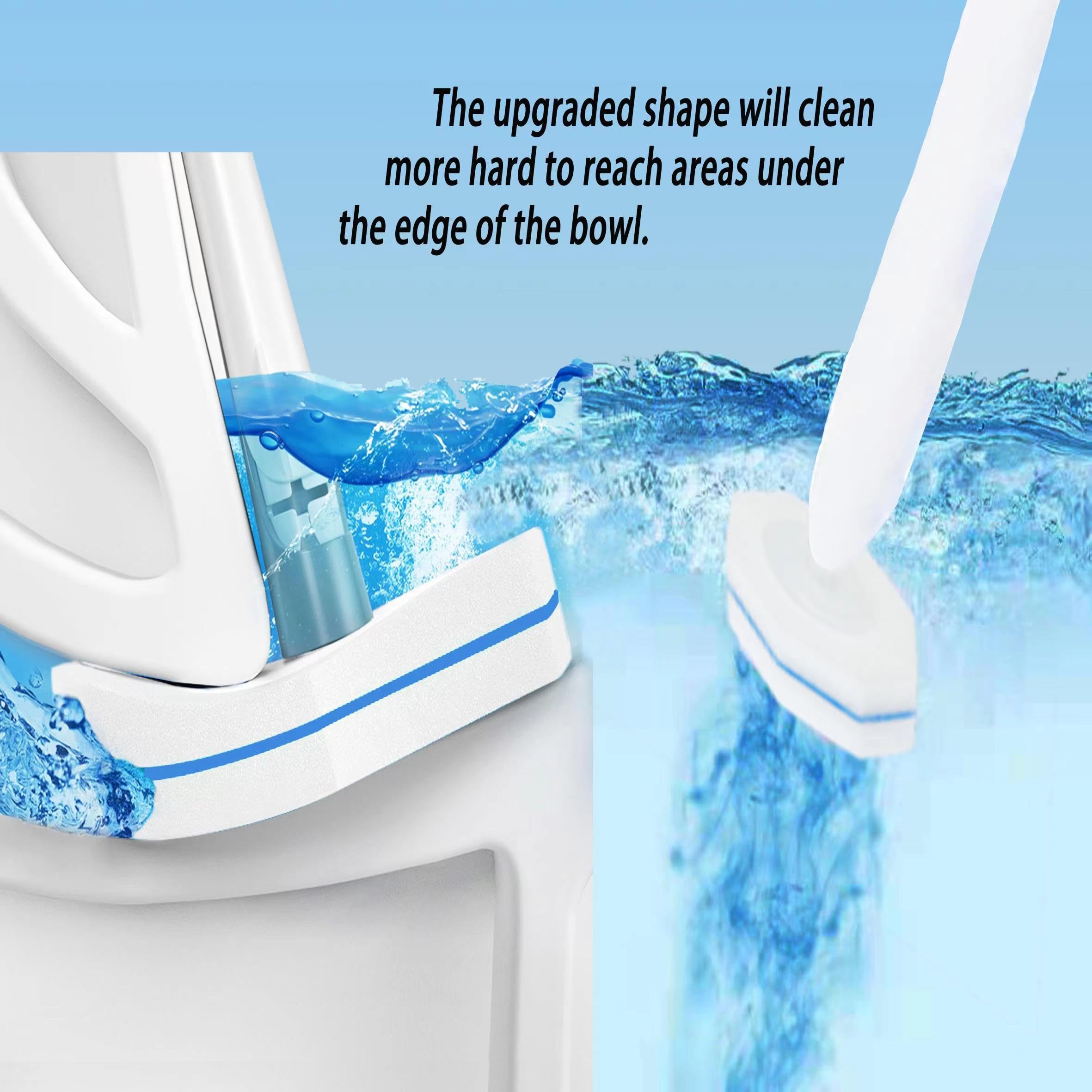 50PCS Wand Head Brush for Upgraded Wand Refill Compatible with Clorox Toilet Wand Refills
