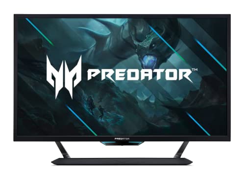 Acer Predator CG437K Sbmiipuzx 42.5" 4K UHD 3840 x 2160 VA Gaming Monitor | Adaptive Sync, Supporting NVIDIA G-SYNC Compatible| 144Hz | 1ms (VRB) | DisplayHDR 1000| 1xUSB Type-C, 1xDP 1.4, 2xHDMI 2.1