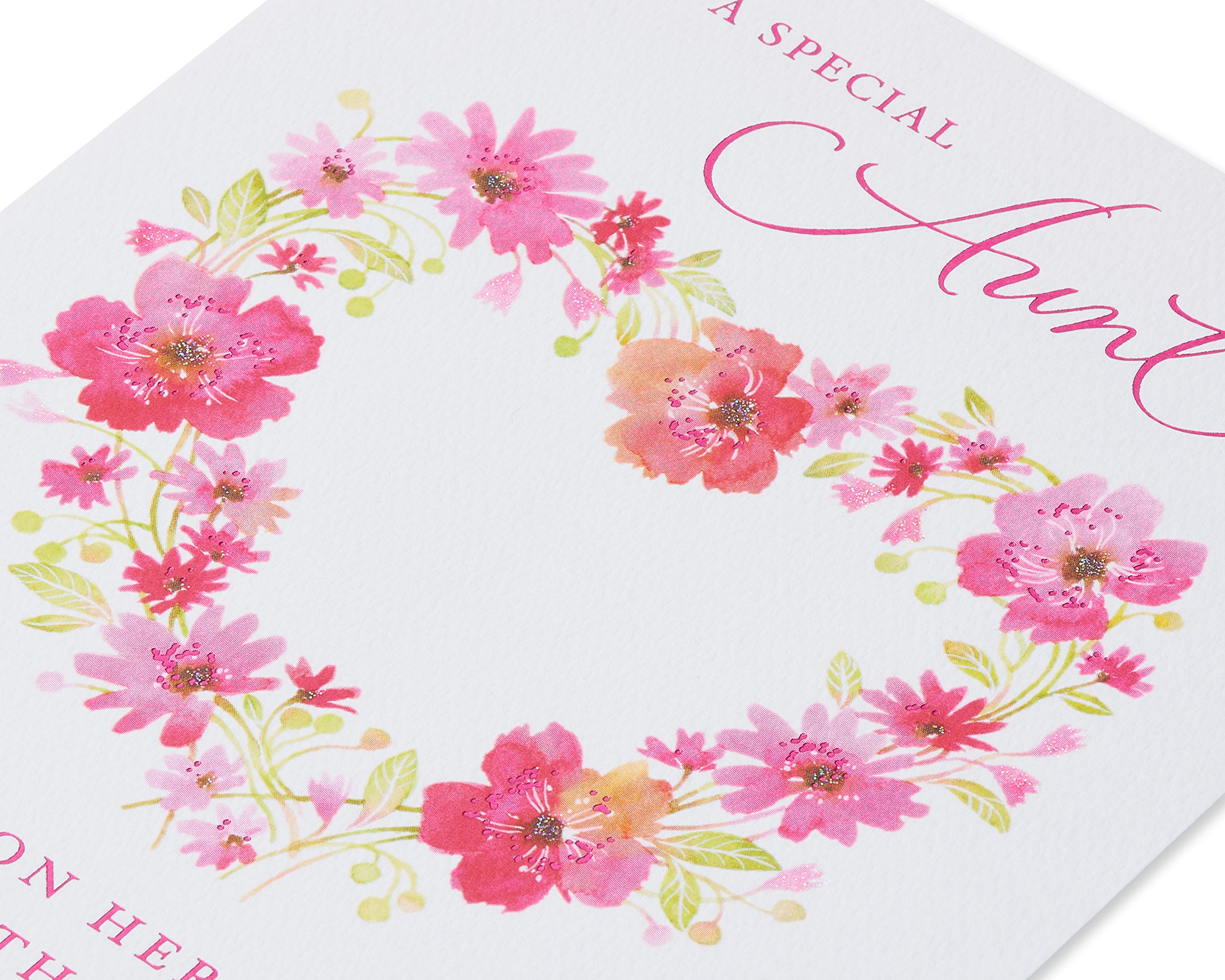 American Greetings Birthday Card for Aunt (Floral)