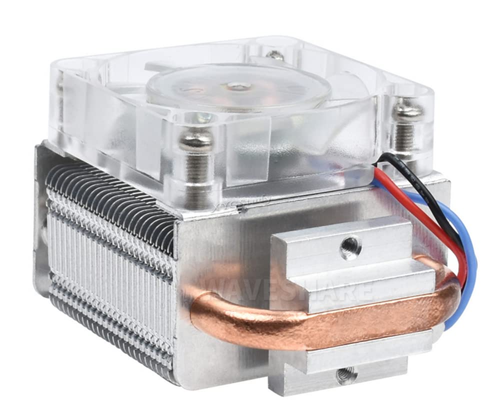 Low-Profile ICE Tower Cooling Fan for Raspberry Pi 4 3 Model B B+ Super Heat Dissipation 5mm Copper Tube Powerful RGB Colorful LED More Efficient @XYGStudy