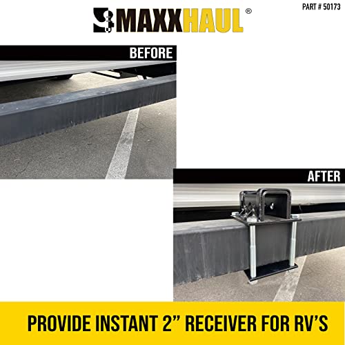 MaxxHaul 50173 Hitch 2" x 2" Receiver Adapter for RV Bumper